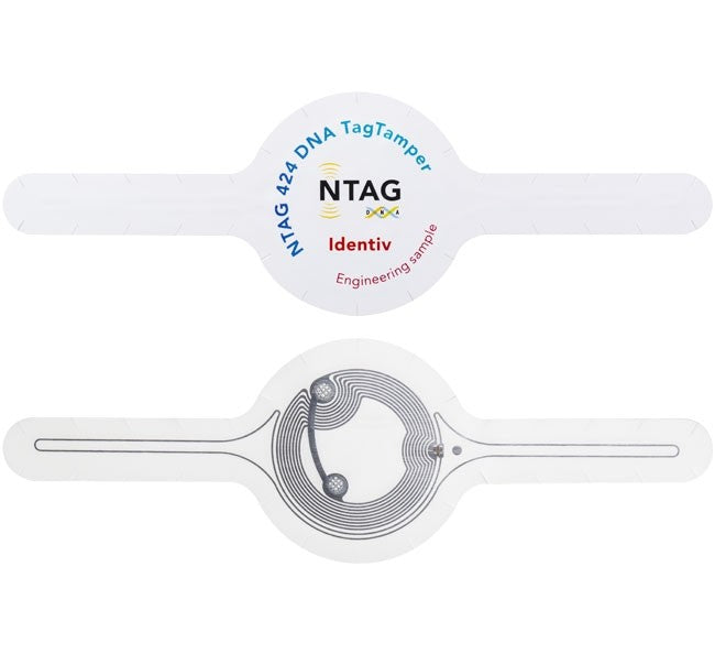Printed NXP NTAG 424 DNA Tamper Detection Tag | Anti-Counterfeiting Tag ...